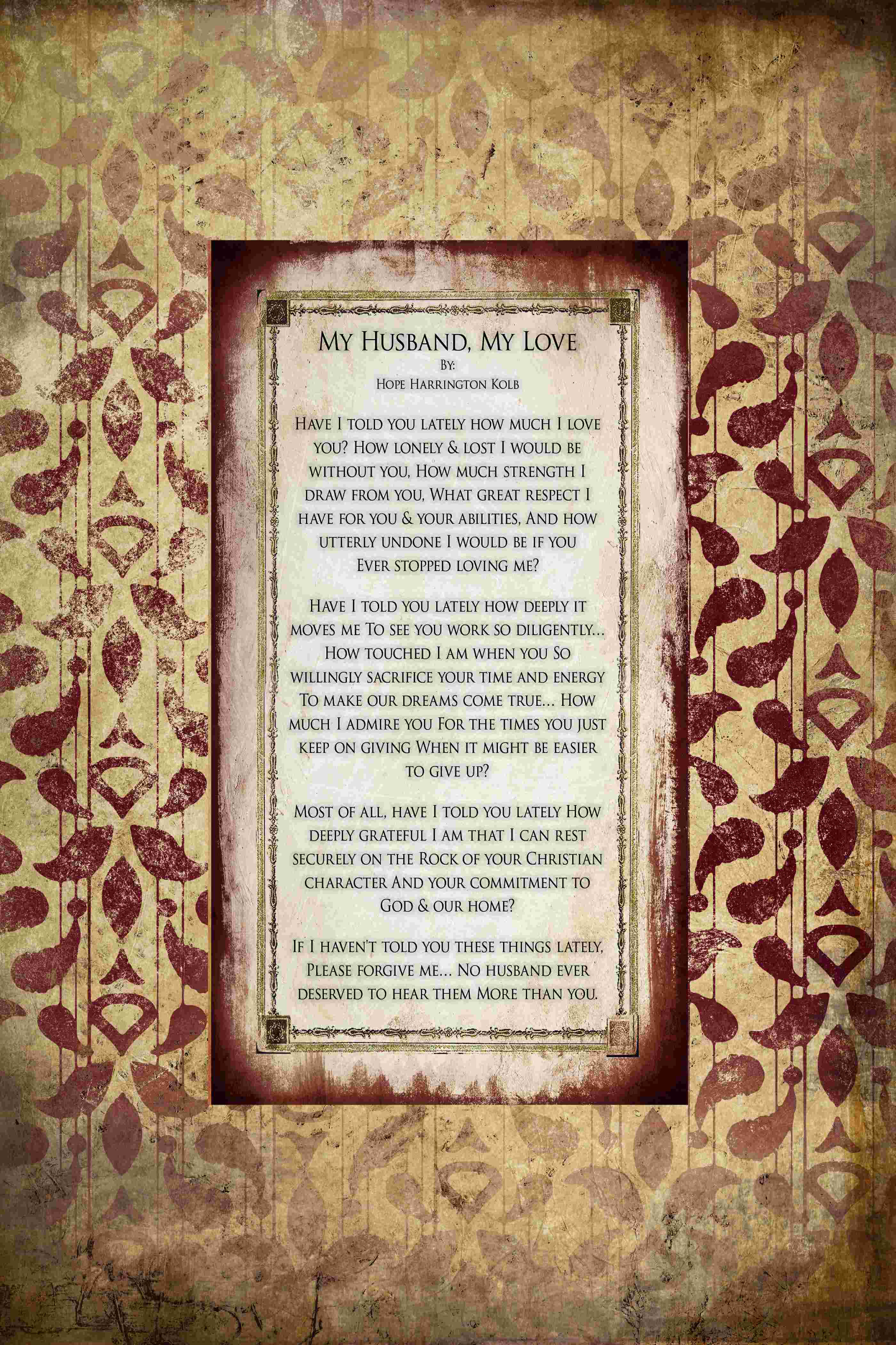 Trinx My Husband My Love Poem 3 - Wayfair Canada